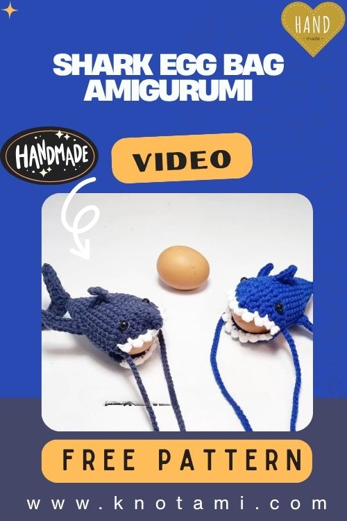 Crochet Shark Egg Bag Amigurumi