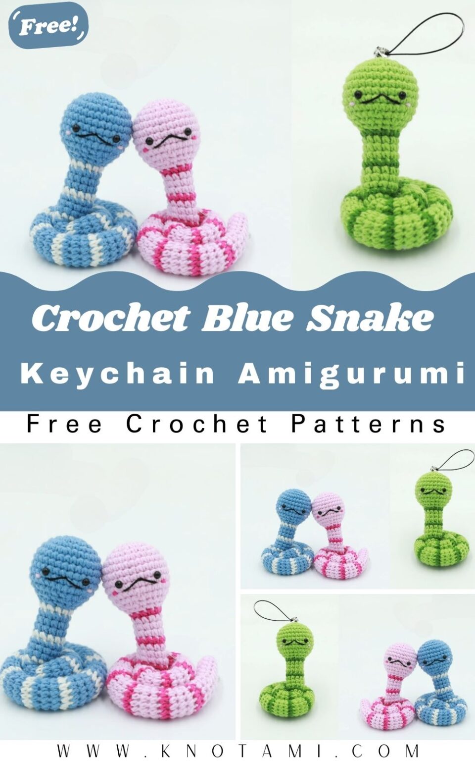 Easy Crochet Snake Keychain Pattern | Step-by-Step DIY Guide
