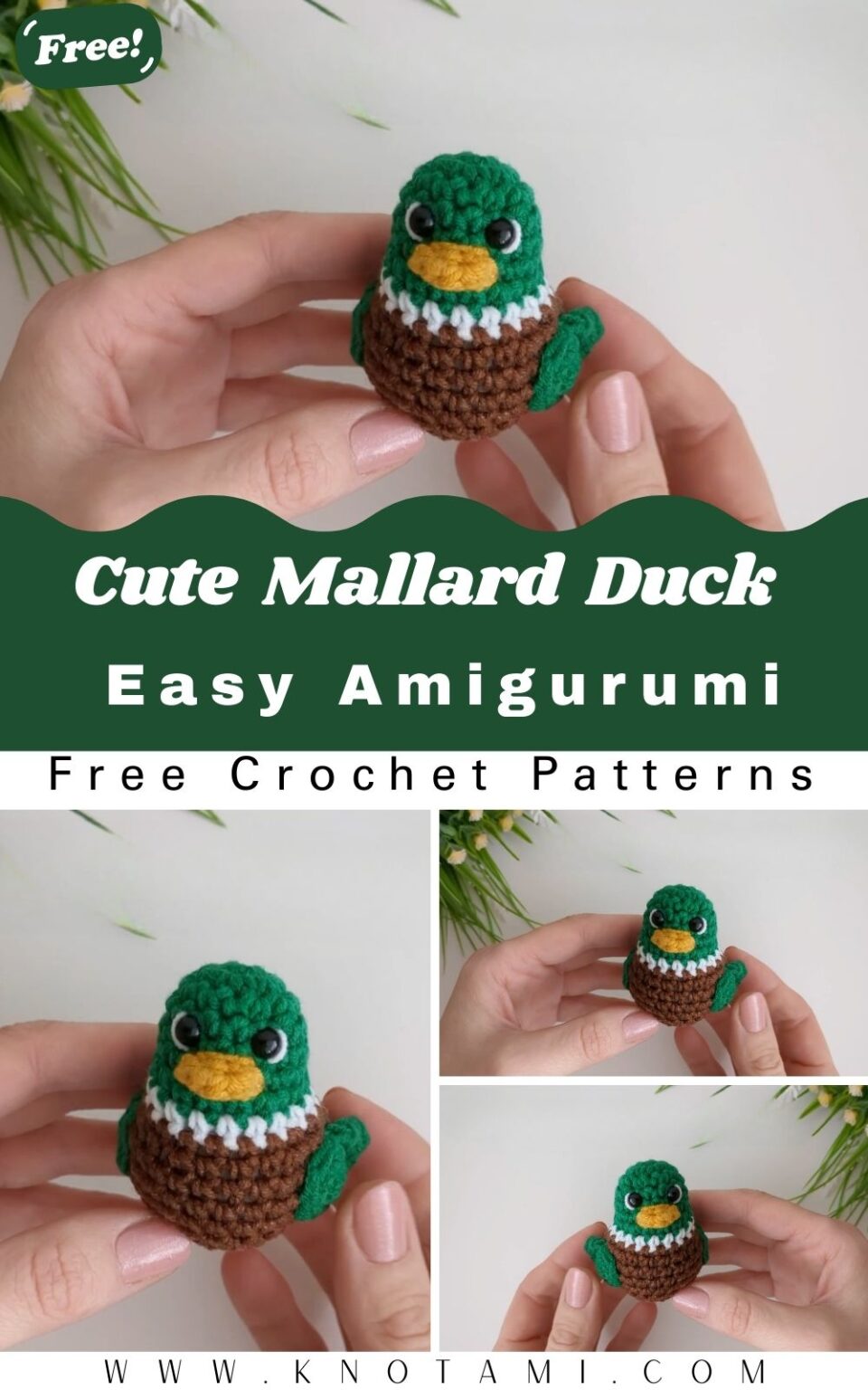 Mallard Duck Amigurumi Crochet Pattern